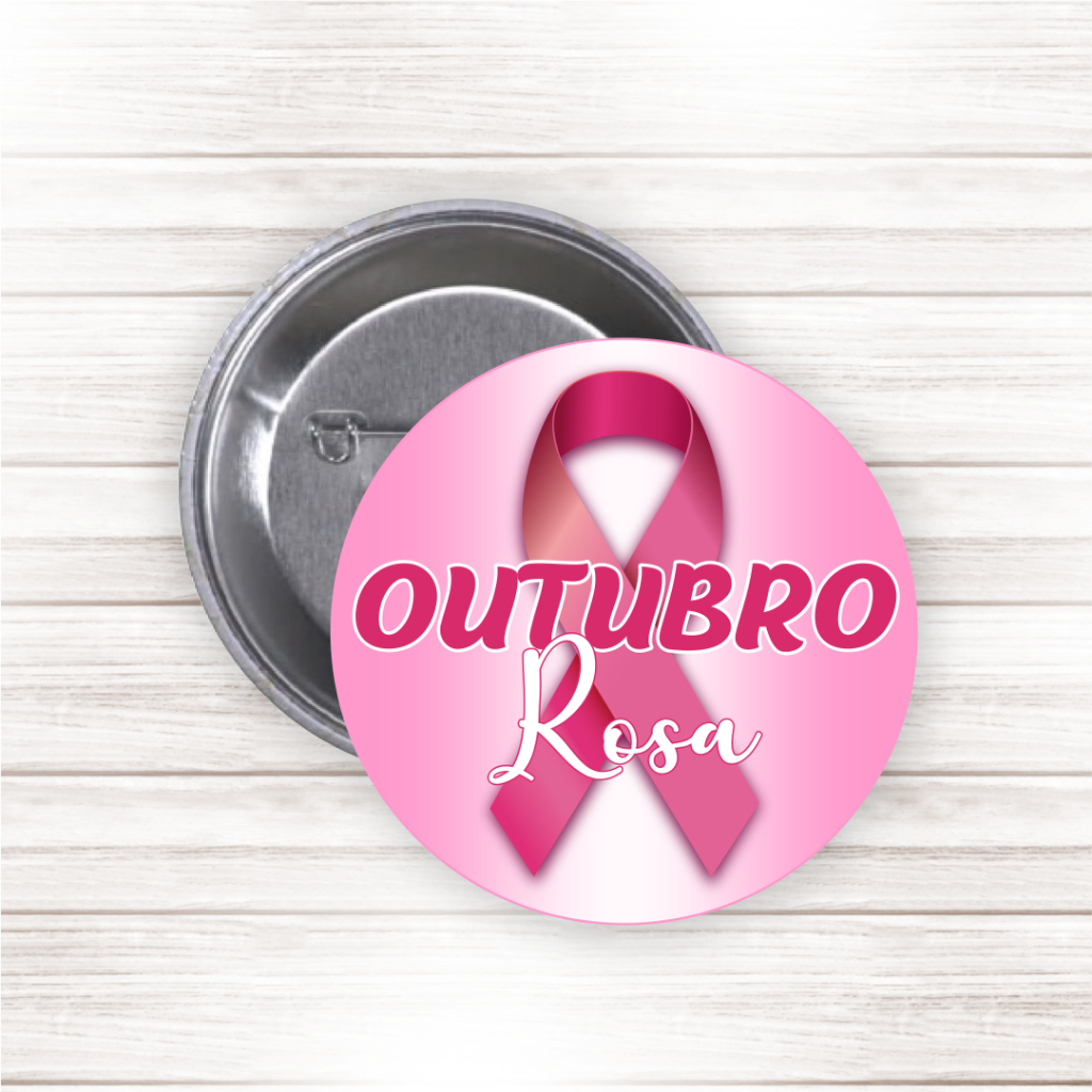 Kit 12 Bottons Personalizados Outubro Rosa Tam. 3,8cm | Shopee Brasil