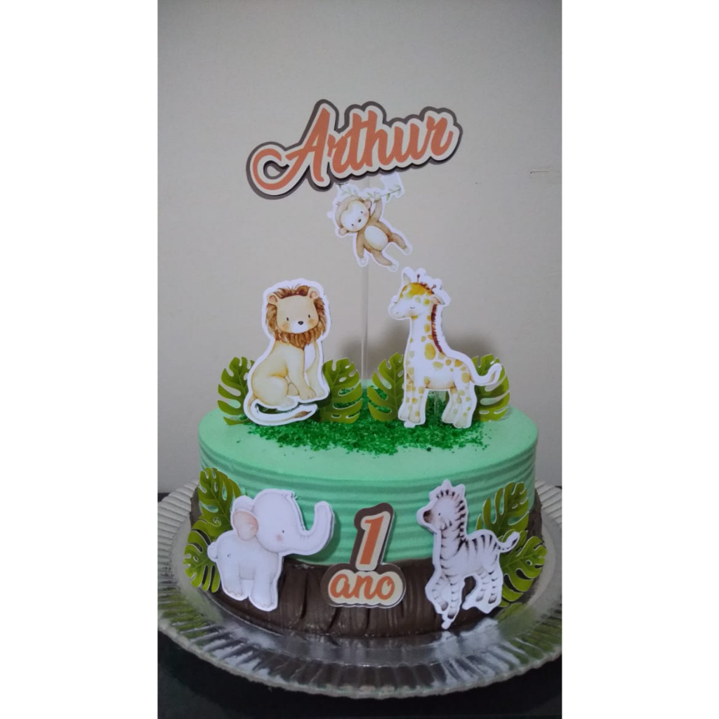 Topos de Bolos Personalizados - 3D | Shopee Brasil