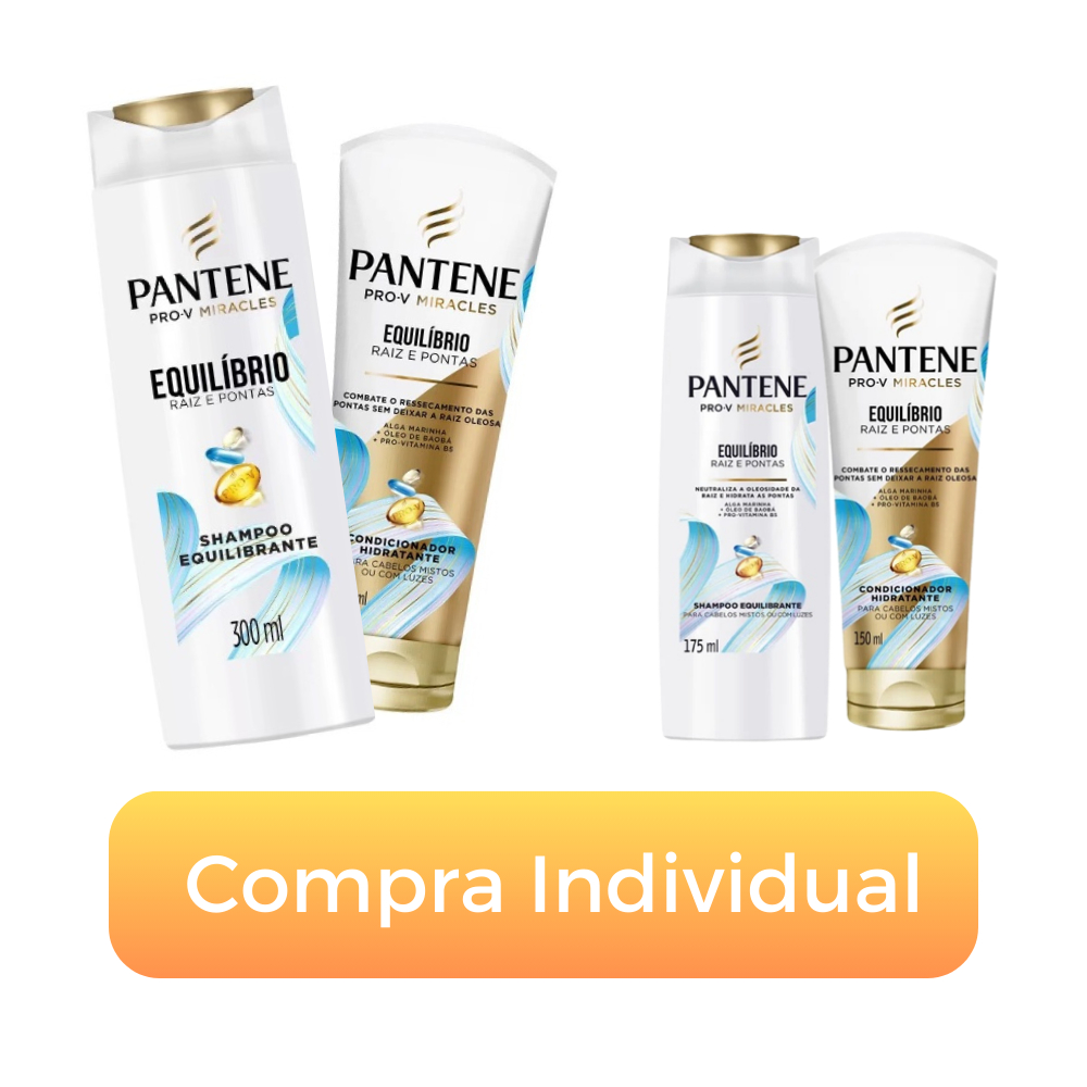 Linha Pantene Equilibrio Raiz e Pontas Pro-V Miracles | Shopee Brasil