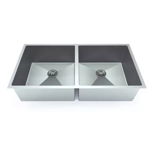 Cuba Dupla Em Inox Ou Inox Preto 80x40 Para Cozinha Moderna Alta ...