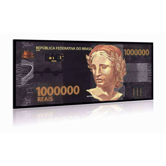 Quadros Decorativo Sala Quarto Mdf 1 milhao de dolar 70x50 Alta ...