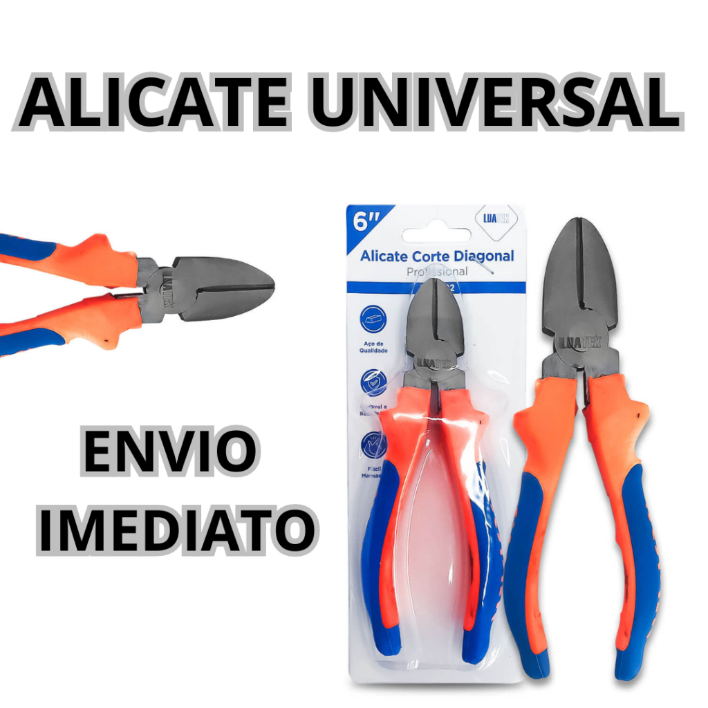 Alicate de Corte Diagonal 6 Polegadas Profissional Para Eletricista | Shopee Brasil