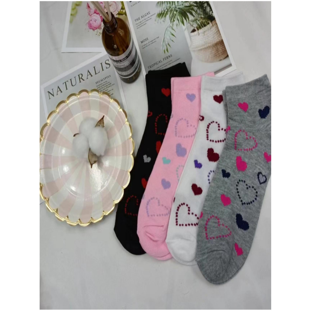 Kit 12 Pares Meias Feminina Coloridas Casual - Cano Curto | Shopee Brasil
