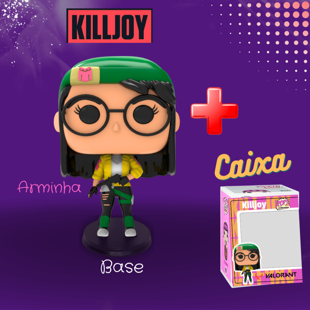 Killjoy Valorant estilo Funko Pop Com Base !! | Shopee Brasil