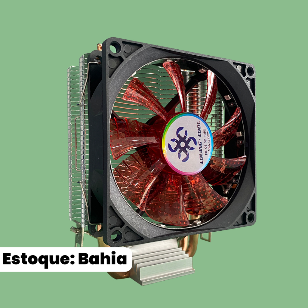 Air Cooler Gamer Para Processador Universal LED, INTEL AMD e Xeon ...