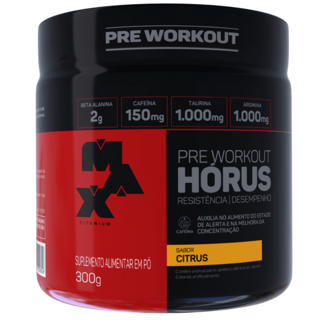 Pré Treino Horus Pre-Workout 300g - Max Titanium | Shopee Brasil