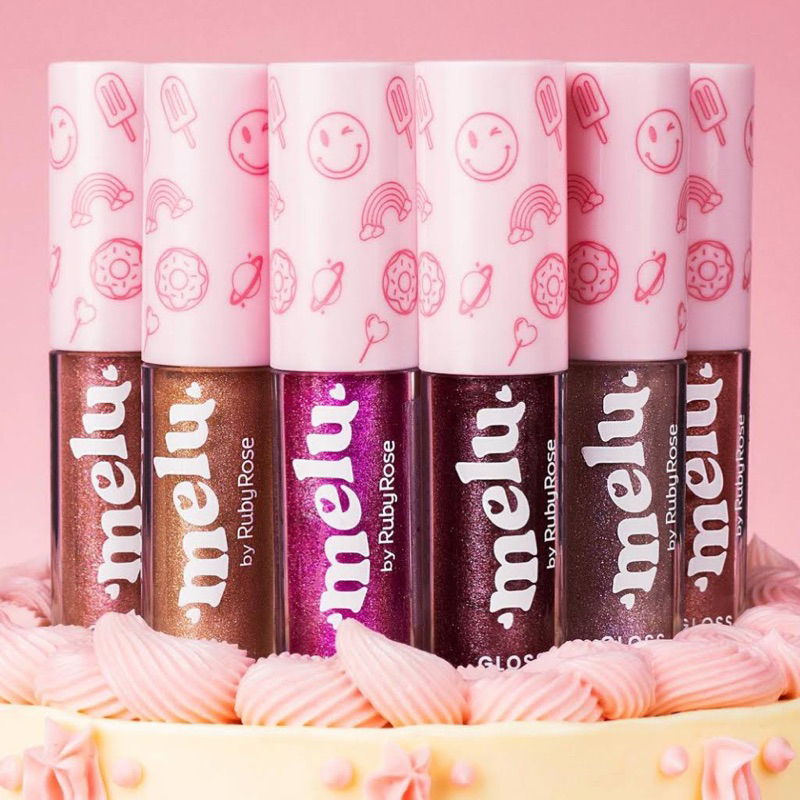 glitter - Lip gloss brilhante Melu by ruby rose lançamento muito brilho ...