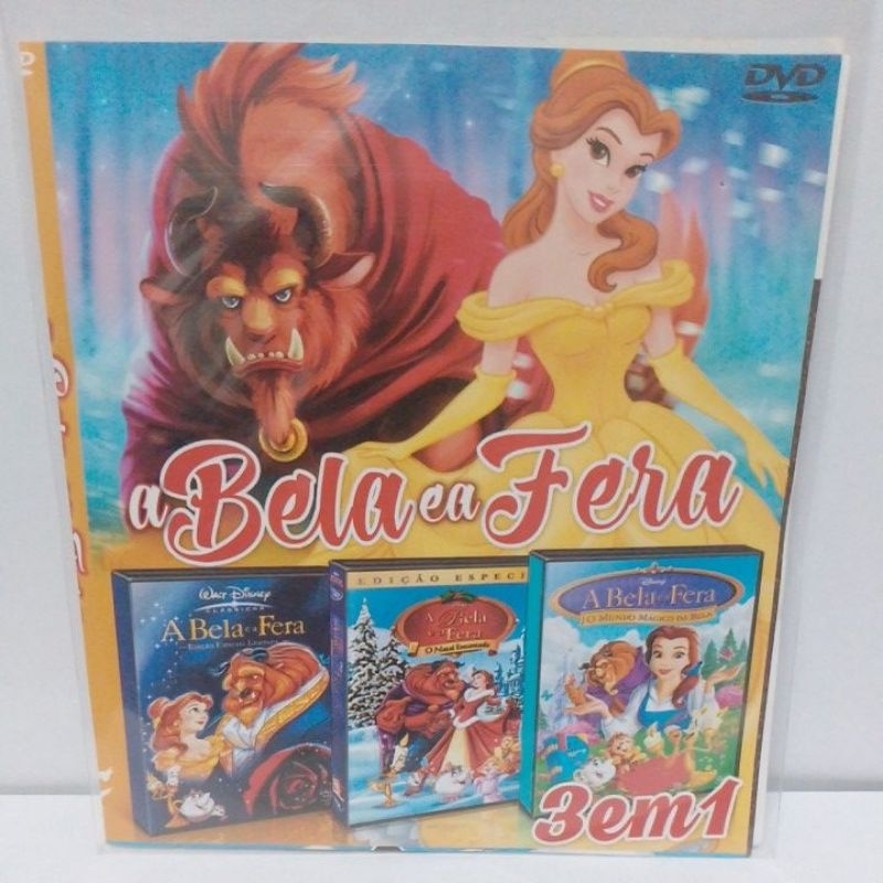 dvd a bela e a fera 3x1 raridade novo copia | Shopee Brasil