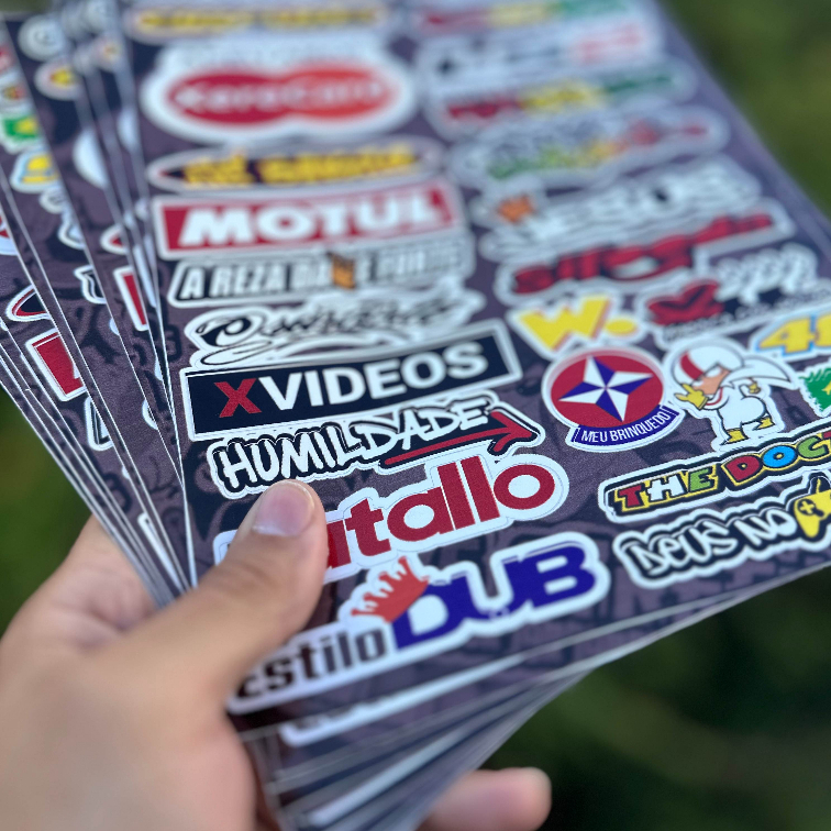 Adesivo pra Moto 26 Adesivos Em Vinil Cartela Bicicleta, Moto, Carro, Bike | Shopee Brasil