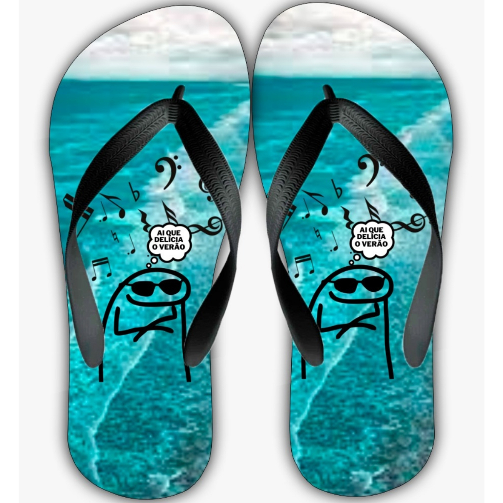 Chinelo Flork Meme Personagem Música Ai que Delicia o Verão Divertido ...