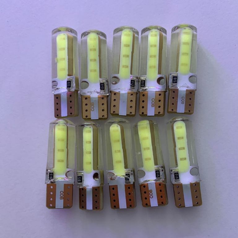 Kit 10 Lampadas Pingo T10 Led Smd Cob 8d 12v | Shopee Brasil