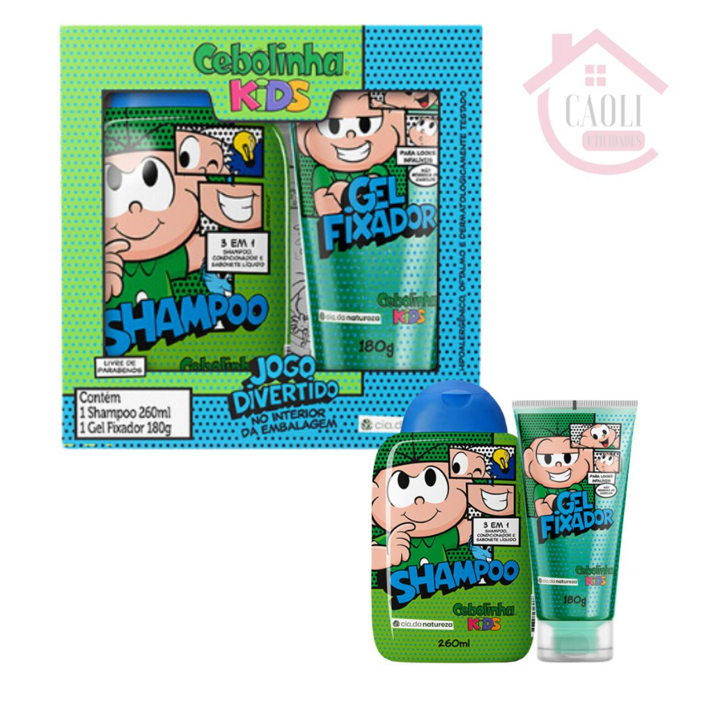 Kit cabelo shampoo sabonete e condicionador 3 em 1 + Gel infantil ...