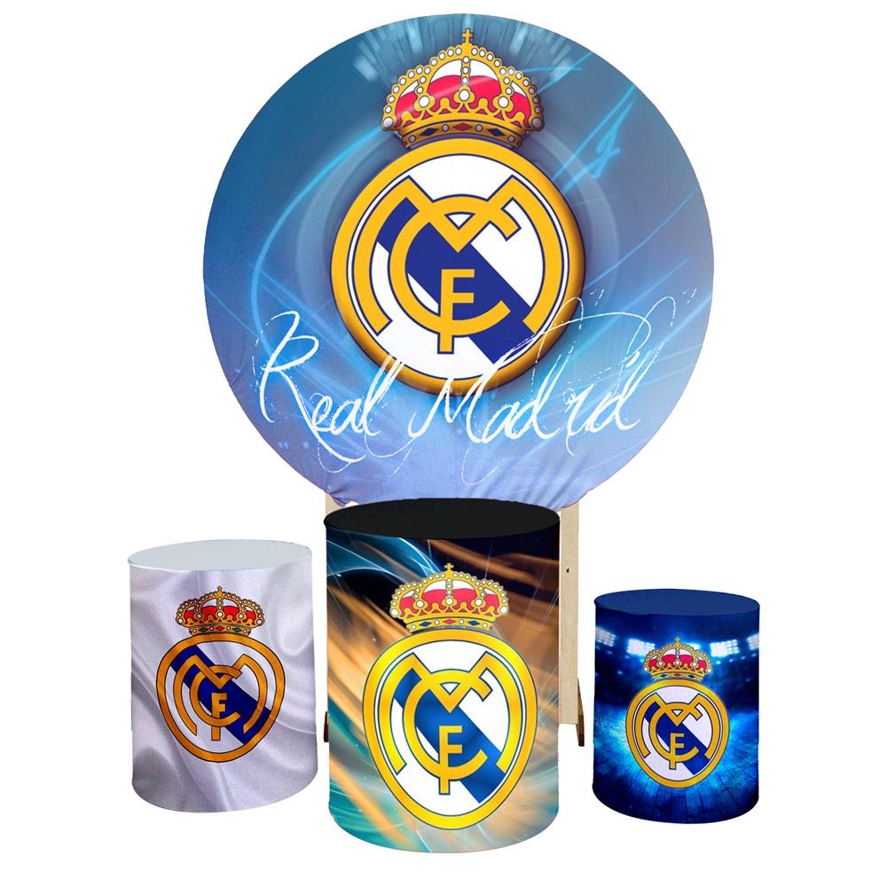 Kit Capa Painel + Trio Capas de Cillindro Real Madrid Champions League ...