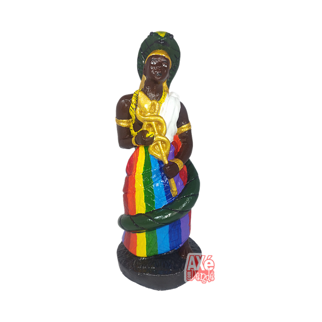 Imagem Oxumaré 22 cm Orixá Umbanda Candomblé Estátua Escultura Gesso ...