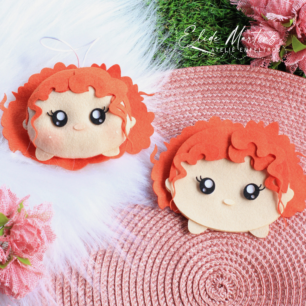 RECORTE Pingentes Bolinhas em Feltro Princesas Disney - Unidade - Corte ...