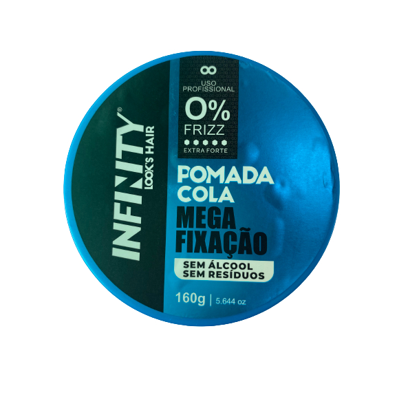 Pomada Cola Extra Forte Infinity Look's Hair 160g 0% Frizz | Shopee Brasil
