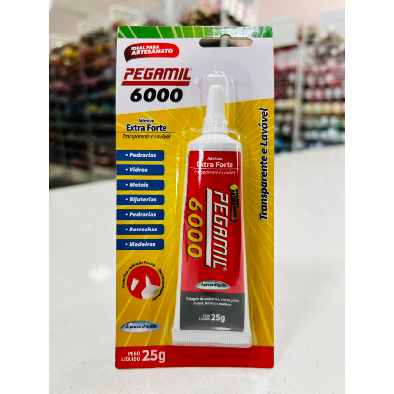 Cola Pegamil 6000 Adesivo Extra Forte 25g | Shopee Brasil
