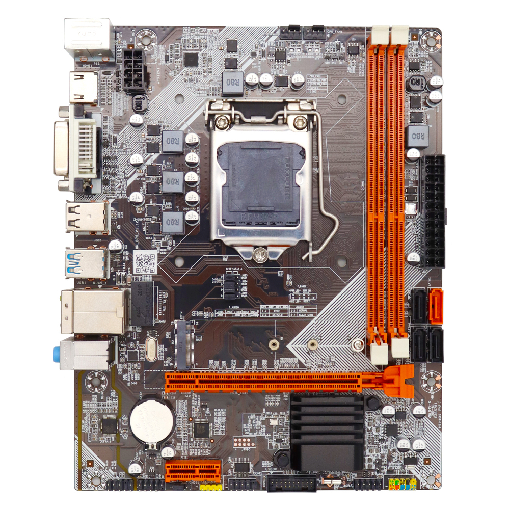 Placa-mãe de computador para Intel, B75, LGA 1155, M.2, NVME, USB 3.0, SATA III Mainboard, RAM ...