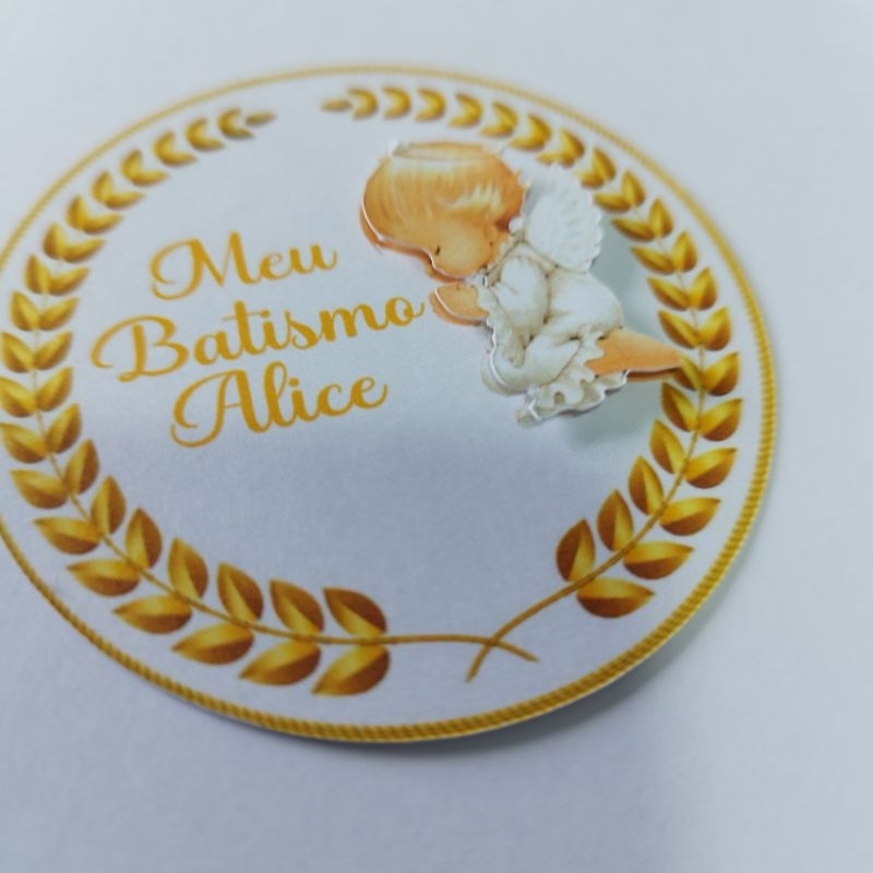 TAG esfera acrílico batismo batizado personalizado | Shopee Brasil