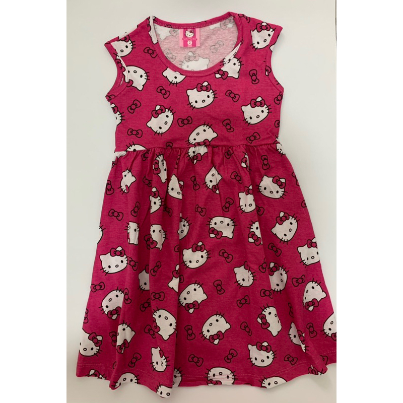 Vestido cor de rosa da Hello kitty | Shopee Brasil