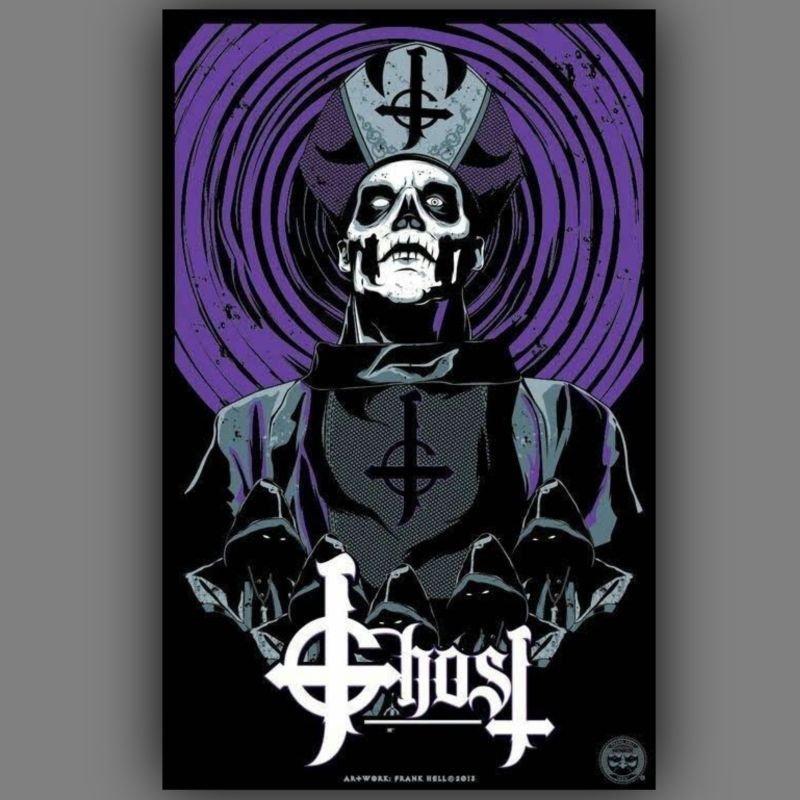 Poster Ghost 42x30cm Tamanho Grande Capa de Álbum Ceremony And Devotion ...