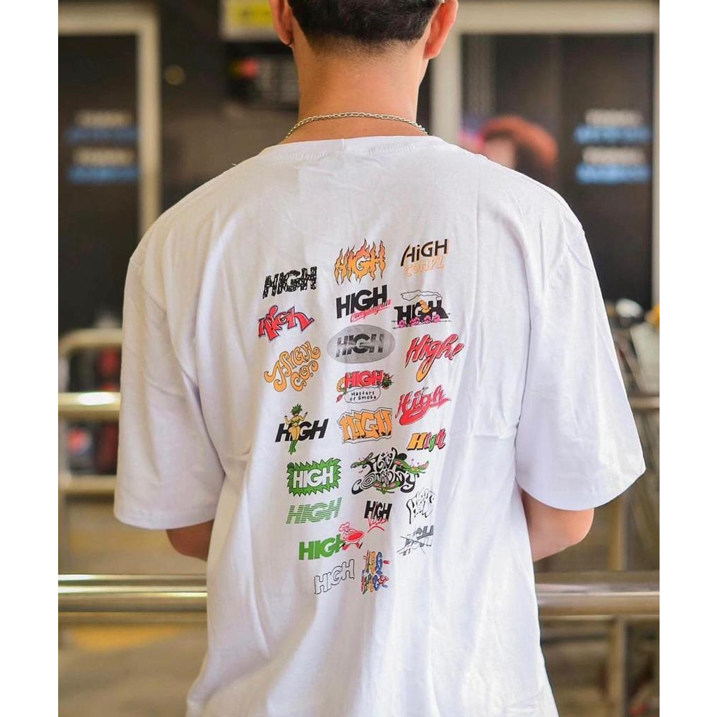 Camiseta H!GH legends algodão fio 30.1 penteado | Shopee Brasil