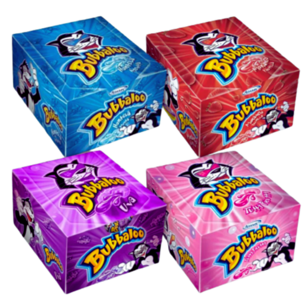 Chiclete Bubbaloo Caixa com 60 unidades - Escolha o sabor | Shopee Brasil