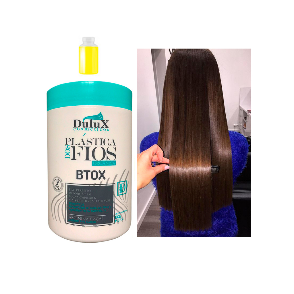 Botox Plástica Dos Fios Selagem Térmica Sem Formol Cabelo Liso 1Kg ...
