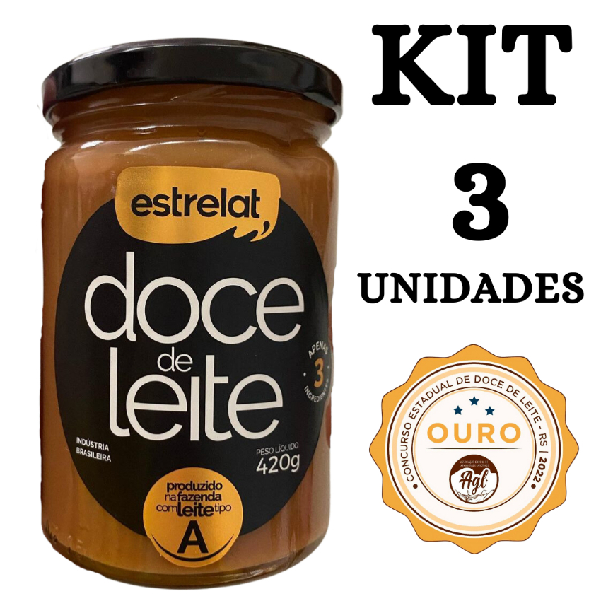 3 Un Doce de Leite Artesanal Cremoso Estrelat Leite Puro Tipo A e Sem ...
