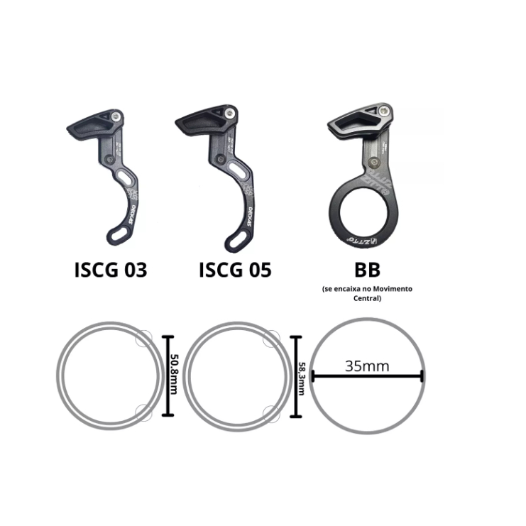 Guia De Corrente Bicicleta Sistema Iscg03 Ou Iscg 05 Ou Bb | Shopee Brasil