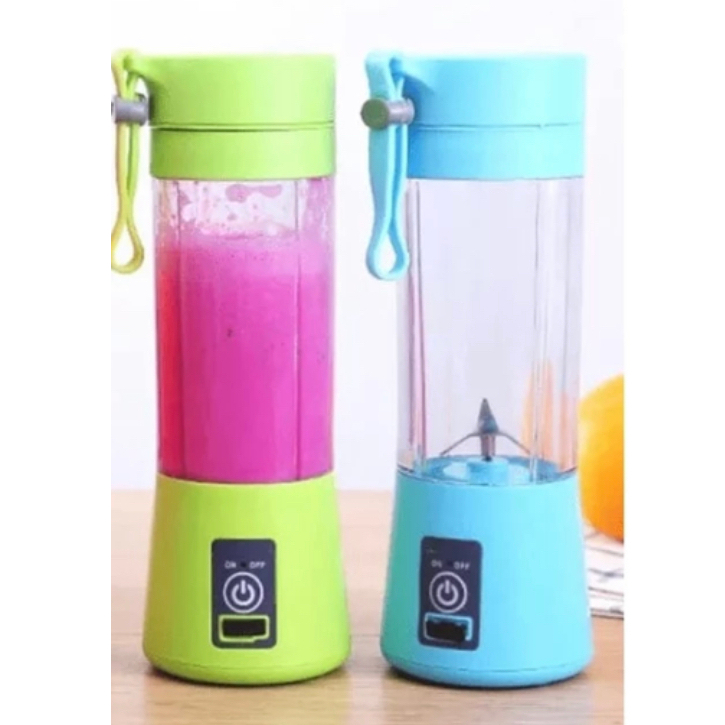 Mini Liquidificador Portátil Shake 6 Laminas 380ML Cabo USB | Shopee Brasil
