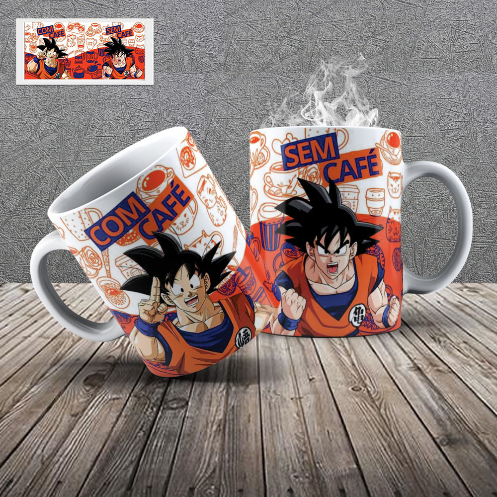 Caneca personalizada com cafe goku | Shopee Brasil