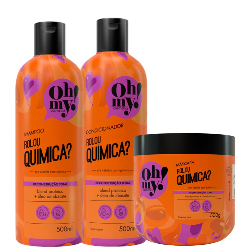 Kit Rolou Química? Oh My! Shampoo Condicionador e Máscara 500g | Shopee ... Kit Rolou Química? Oh My! Shampoo Condicionador e Máscara 500g | Shopee ...