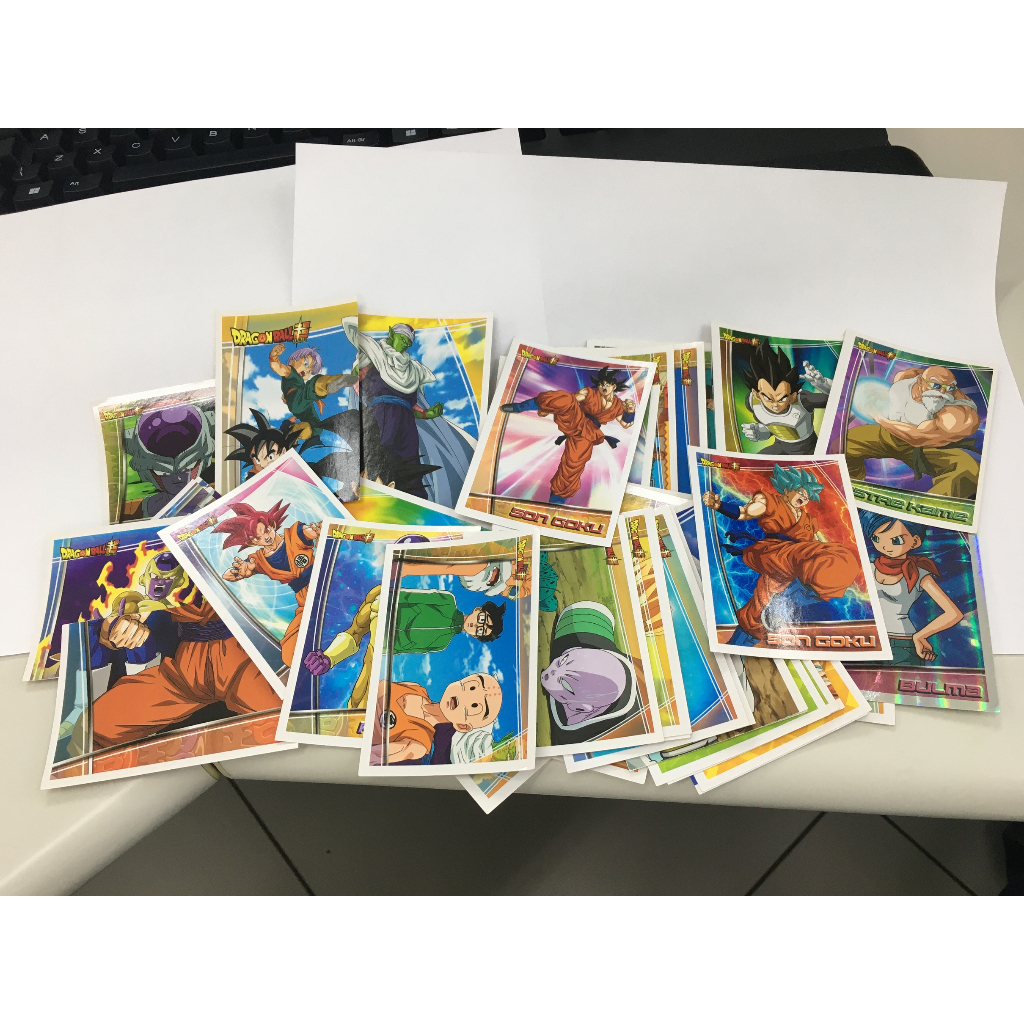 Figurinhas álbum Dragon Ball Z Super 2017 coleção 40 figurinhas sem ...