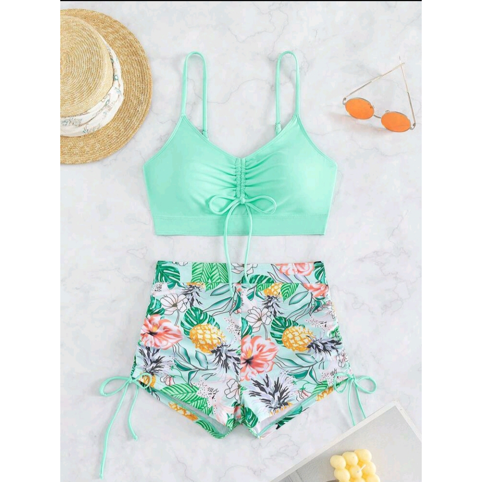 Conjunto de Biquíni Sunquini Shortinho Moda Praia Verão 2023 Biquíni ...