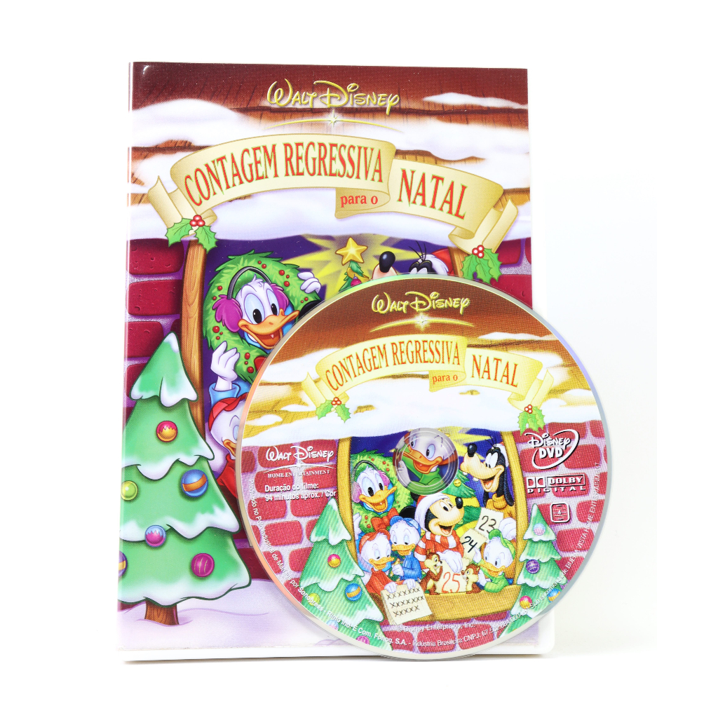 DVD Contagem Regressiva Para O Natal Mickey Pateta Pato Donald / Walt ...