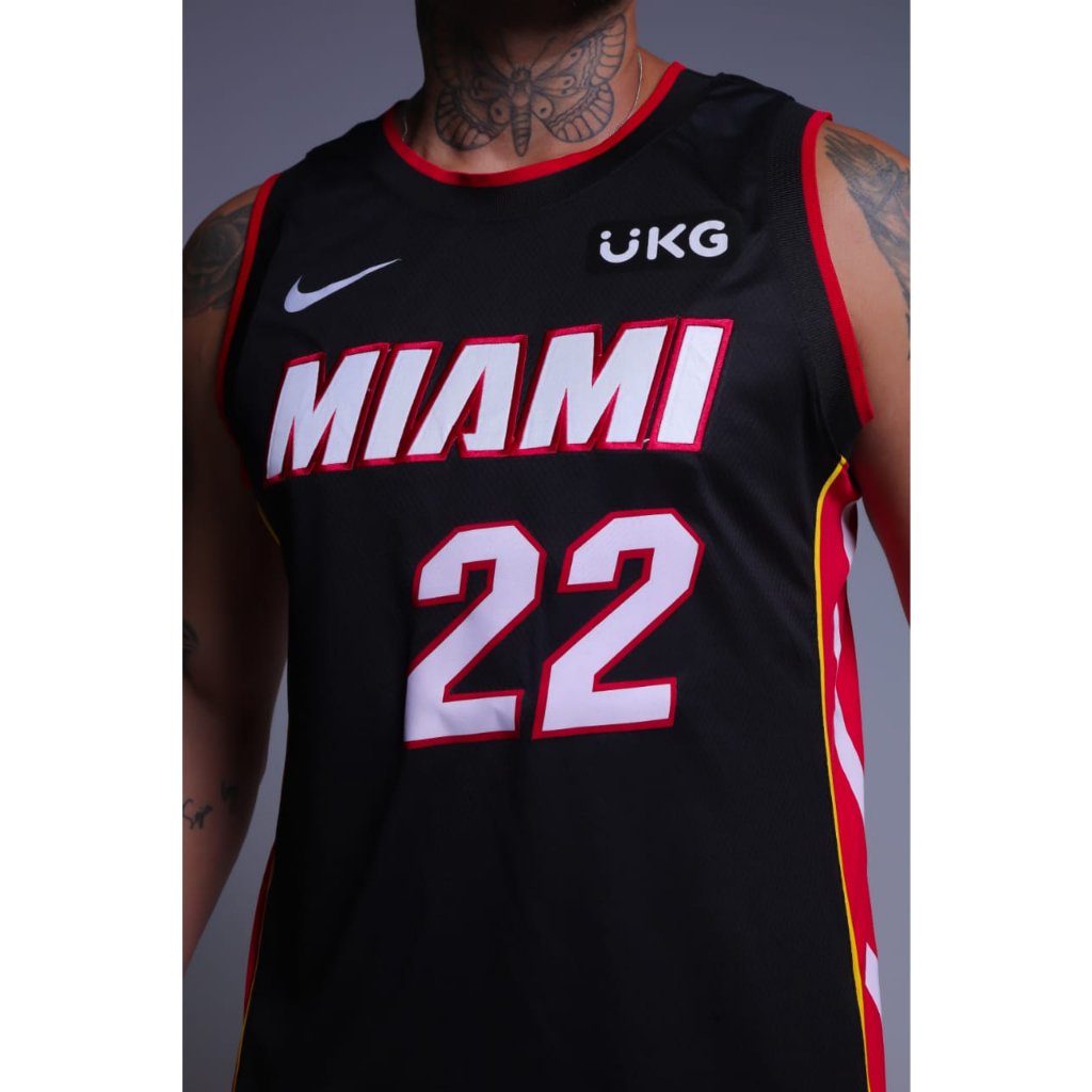 Regata Miami Heat Masculina - Butler #22 - Preto - Escorrega o Preço