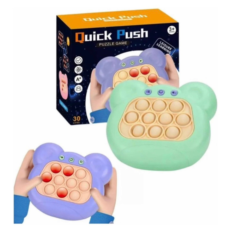 Brinquedo Sensorial Jogo Pop It Quick Push Anti Stresse Game - Criança ...