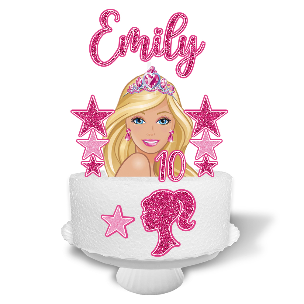 Topo Topper de Bolo Barbie (Com versões) | Shopee Brasil