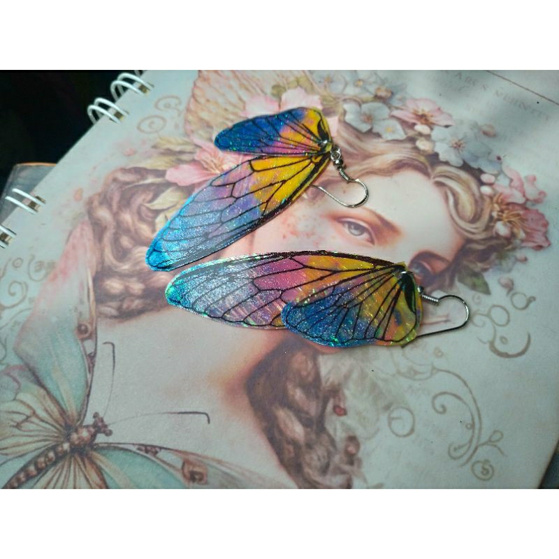 brincos asa de fada arco-íris fae | Shopee Brasil