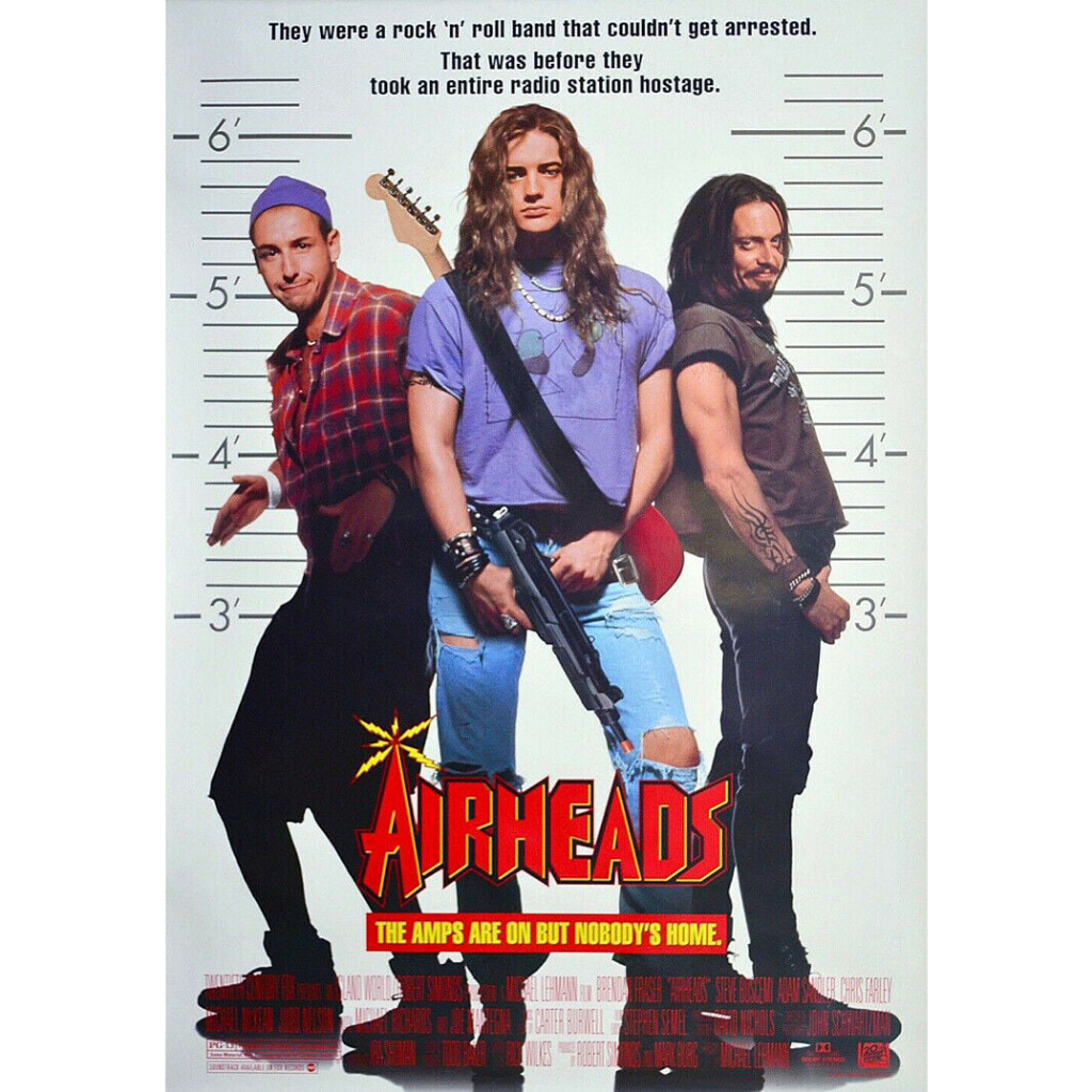 Os Cabeças-de-Vento (1994) (Airheads) Brendan Fraser, Steve Buscemi e ...