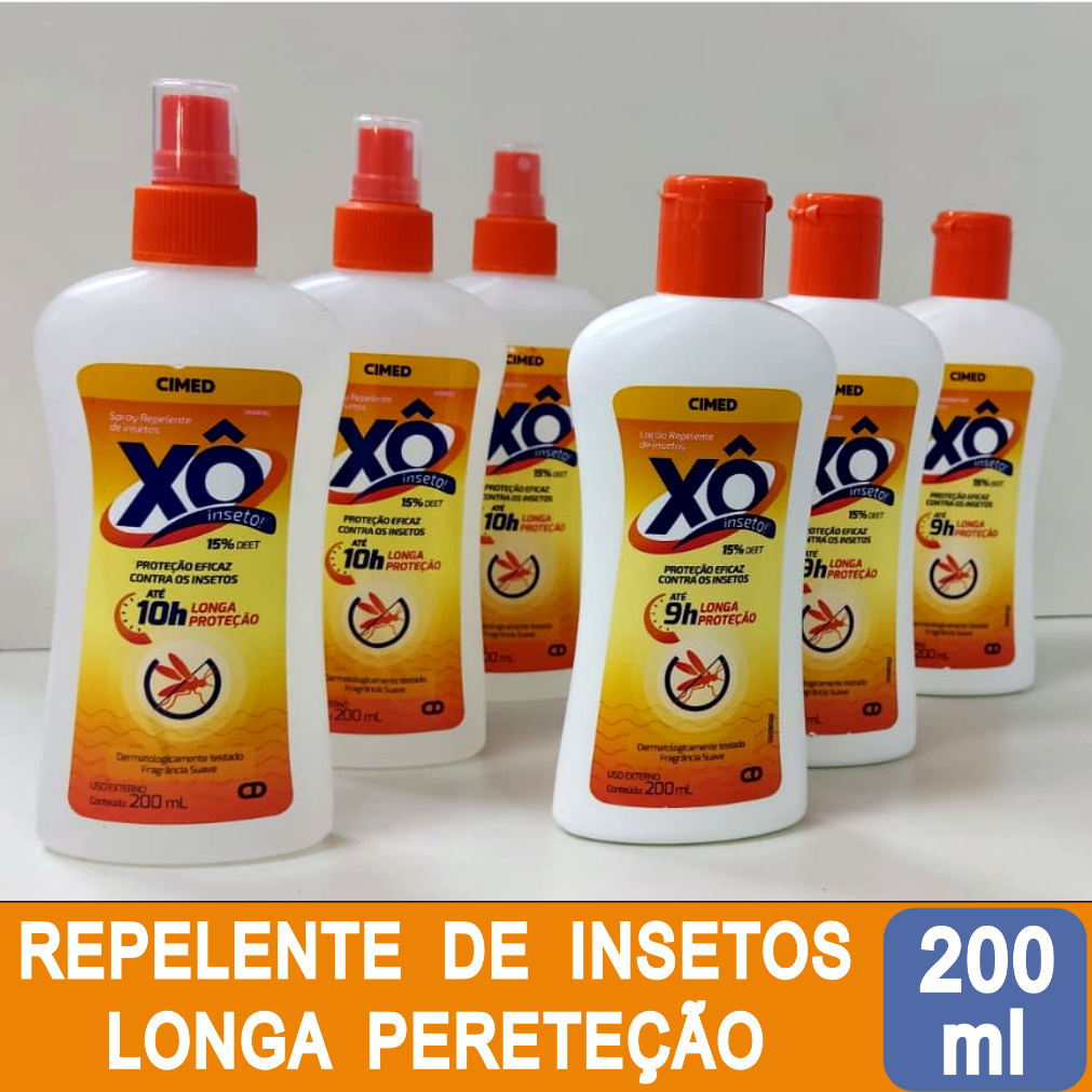 REPELENTE XO INSETO 200 ML- CIMED | Shopee Brasil