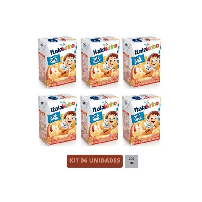 Kit C/06 Bebida Lactea De Vitamina Italakinho 200ml - Italac | Shopee ...