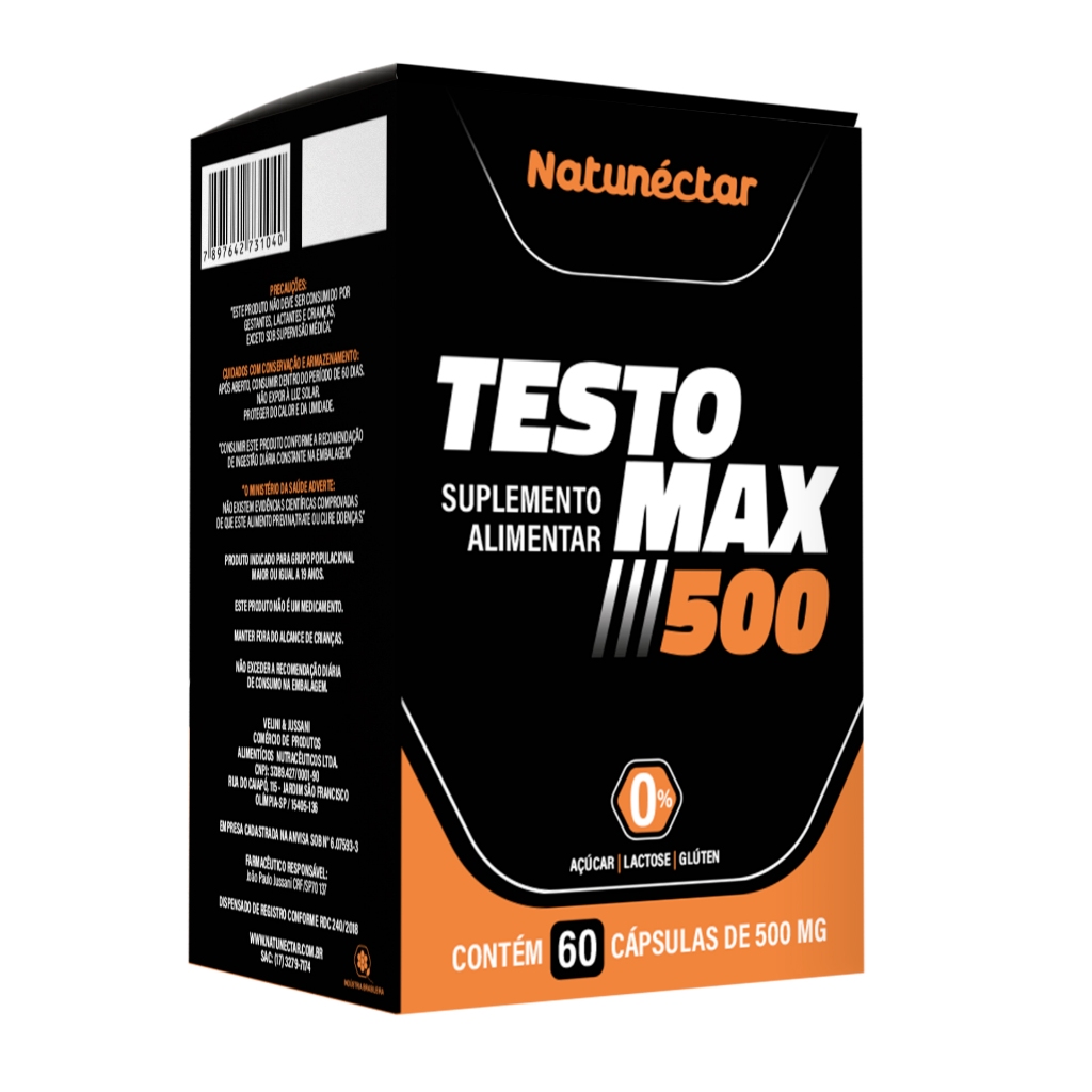 TestoMax 500mg - Auxilia o Aumento da Testosterona,Aumento de Força e ...