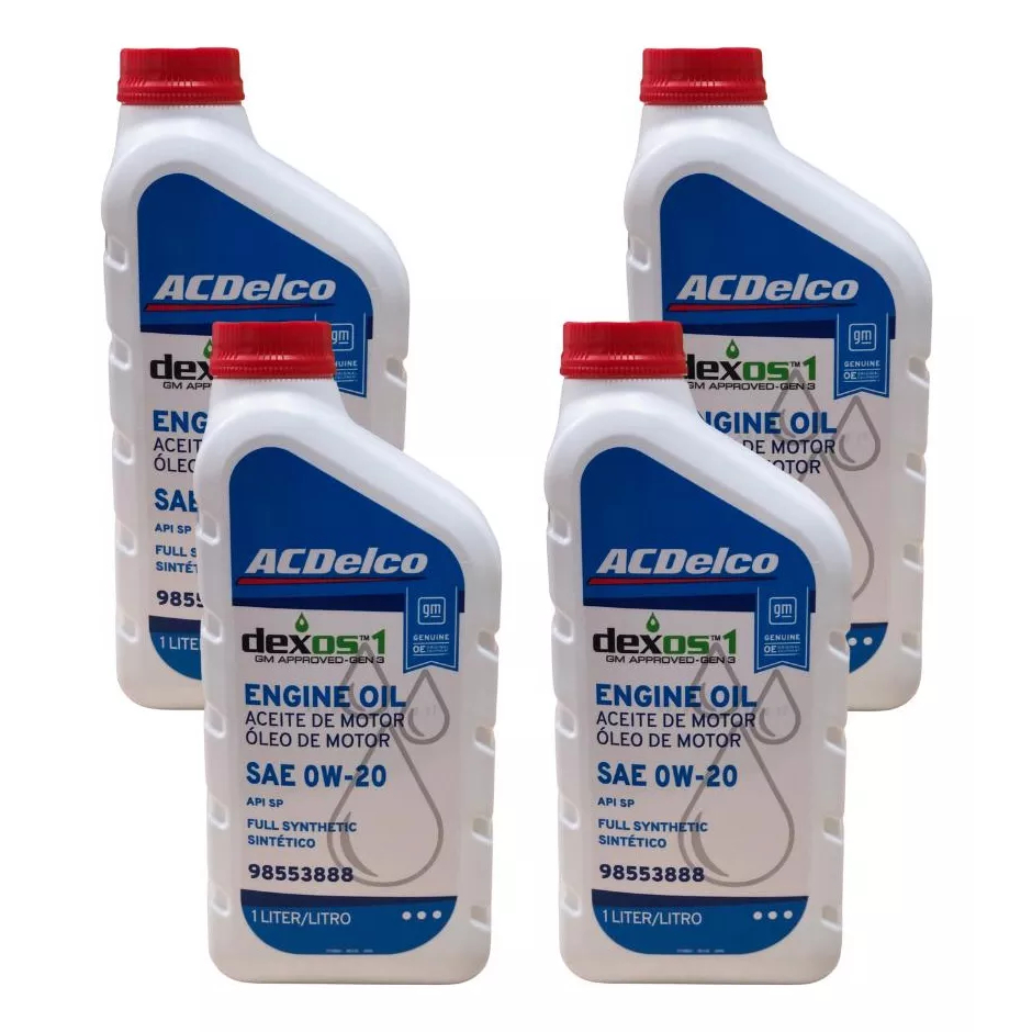 KIT 4 AC DELCO 0W20 DEXOS 1 GEN 3 SINTÉTICO ORIGINAL GM | Shopee Brasil