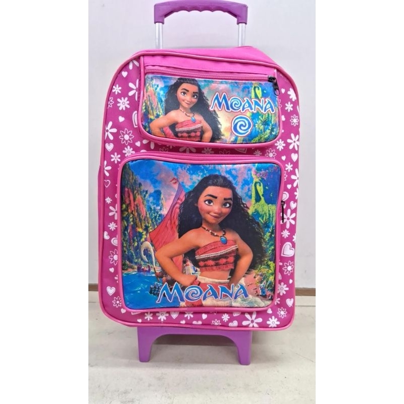 Mochila escolar com rodinhas Moana | Shopee Brasil