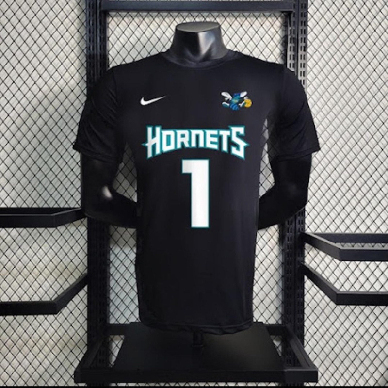 Camiseta Basquete Hornets Masculina Número 1 | Shopee Brasil