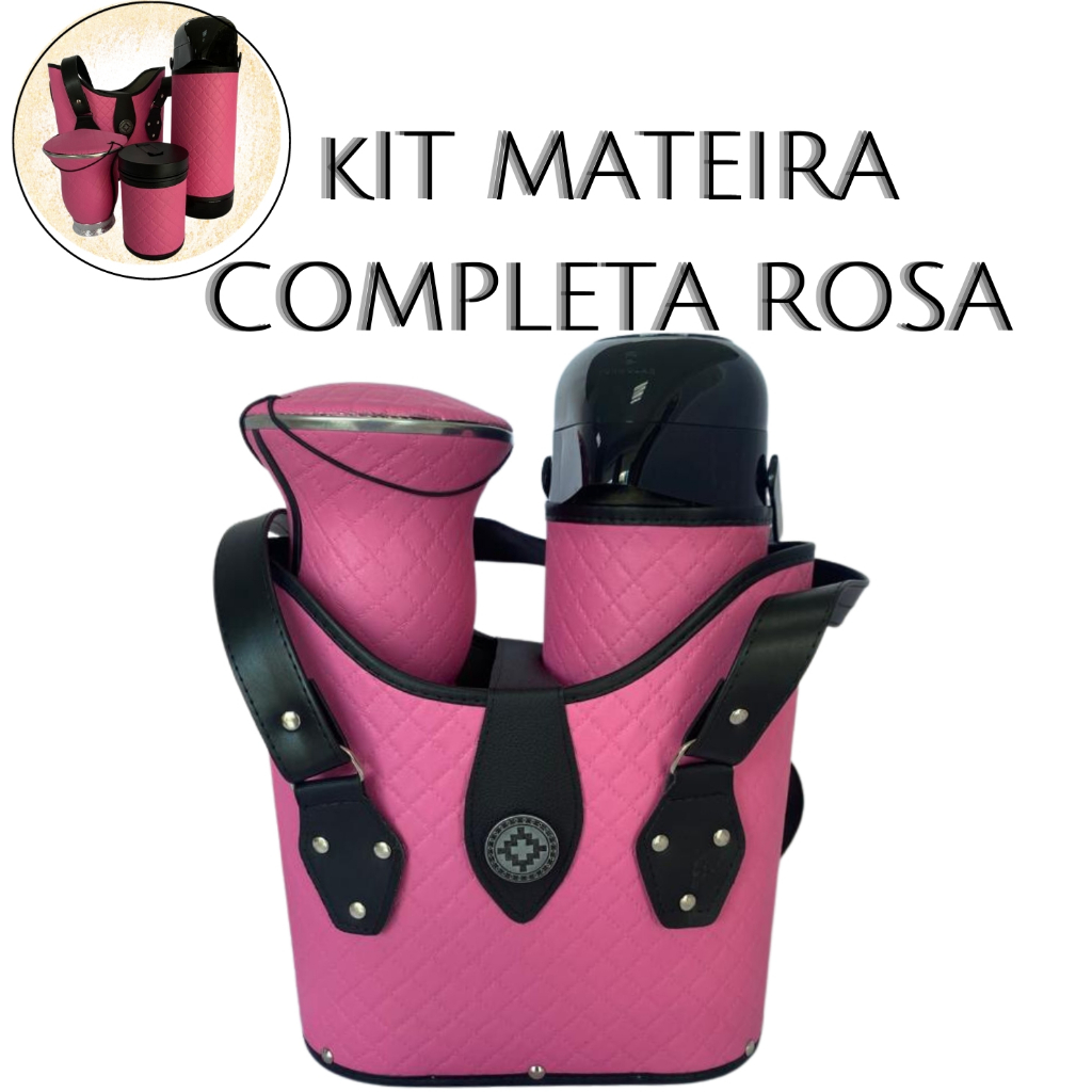 Kit Mateira completa chimarrão Rosa | Shopee Brasil