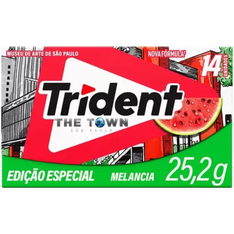 Chiclete Trident Melancia 14 Unidades 25,2g | Shopee Brasil