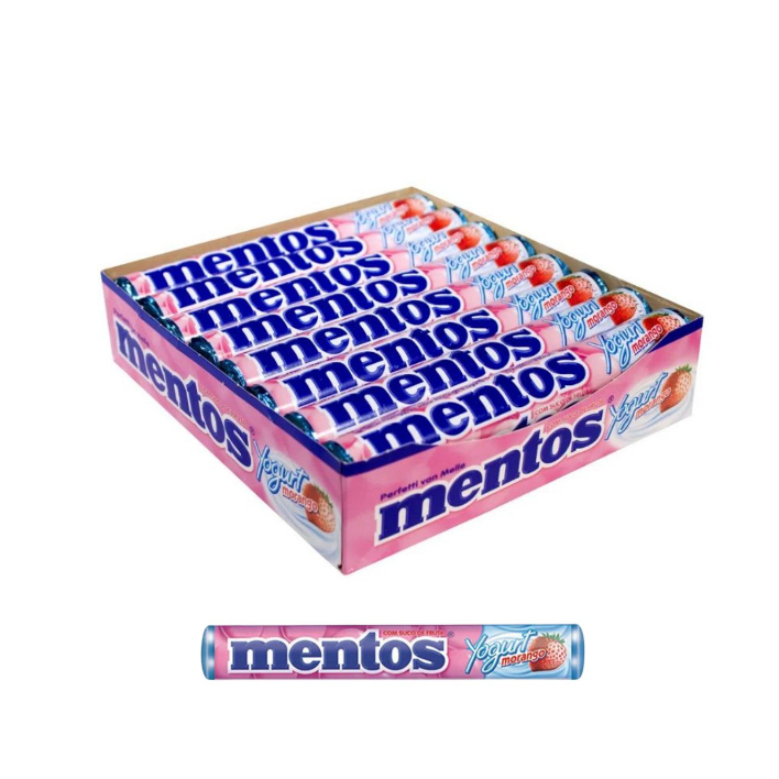 Drops Bala Mentos Sabores C/16 | Shopee Brasil